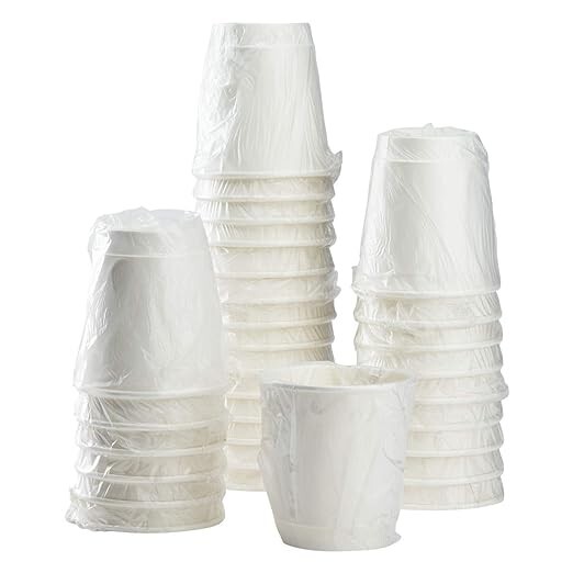 Karat 10oz Wrapped Insulated Paper Hot Cups - White (90mm) - 500 ct, C ...
