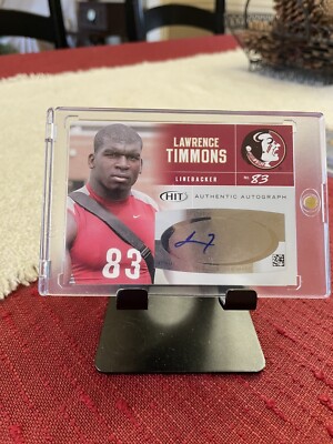 2007 Lawrence Timmons SAGE Hit Auto #A17 Rookie Auto RC Florida State ...