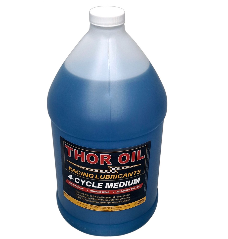 Gallon of Synthetic 4 Cycle Racing Oil, THOR, Go Kart, Cart, Engine New ...