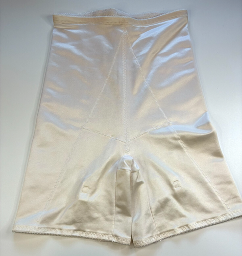 Vintage SEARS SATIN GIRDLE White Diet Trim SHAPEWEAR XL High Waist ...