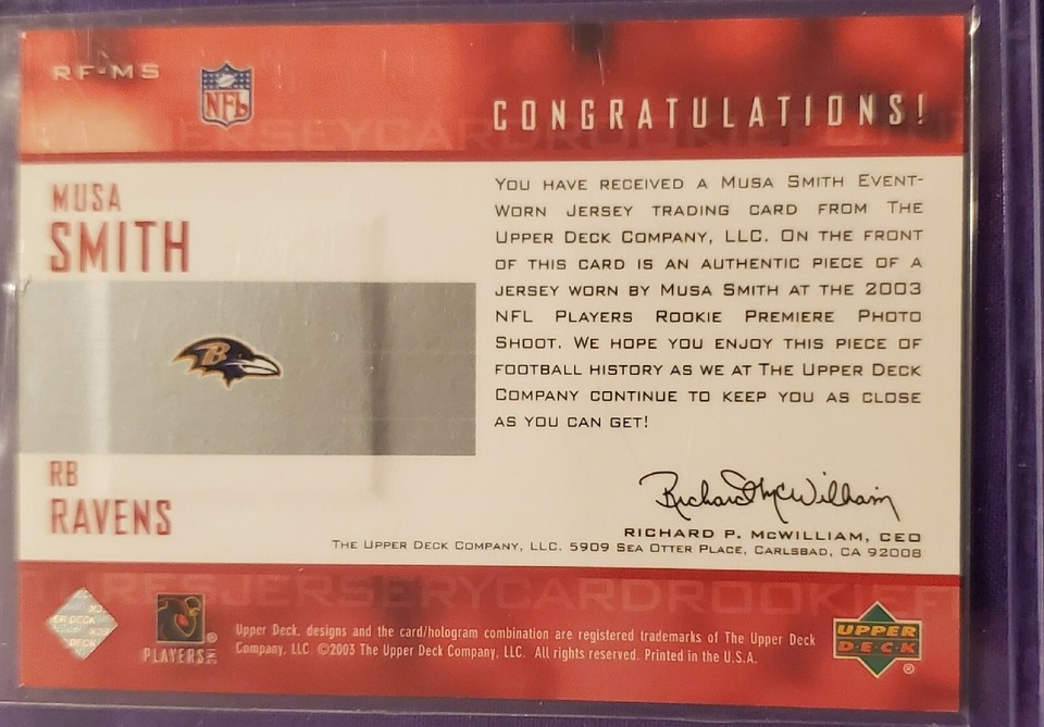 2023 Upper Deck Musa Smith Rookie Futures | eBay