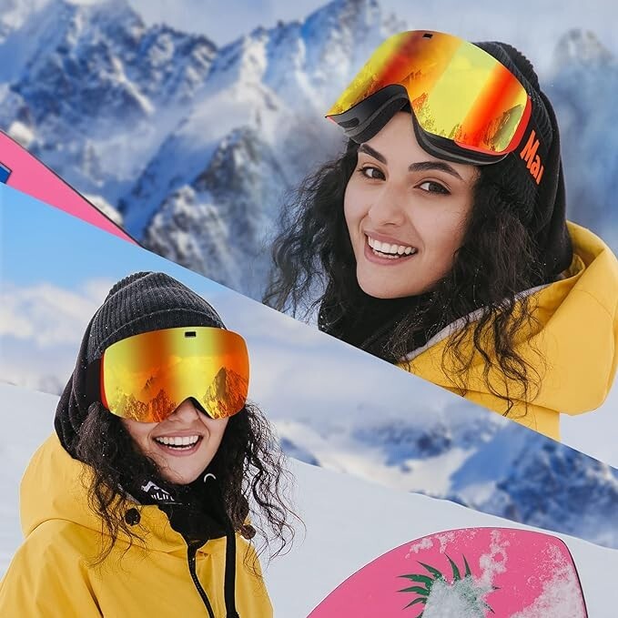 OTG Ski Goggles - Snowboard Goggles Over Glasses for Men, Women & Youth ...