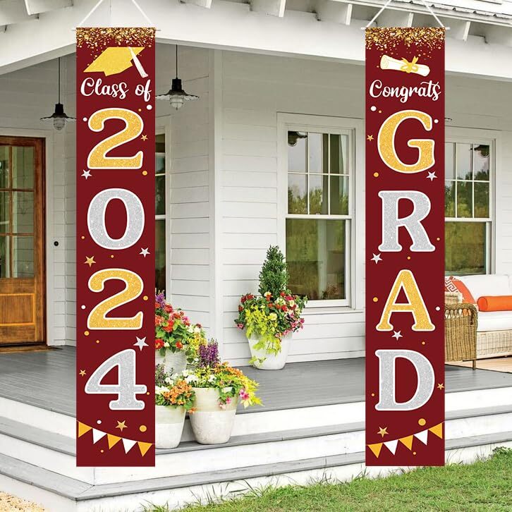 Maroon Graduation Background