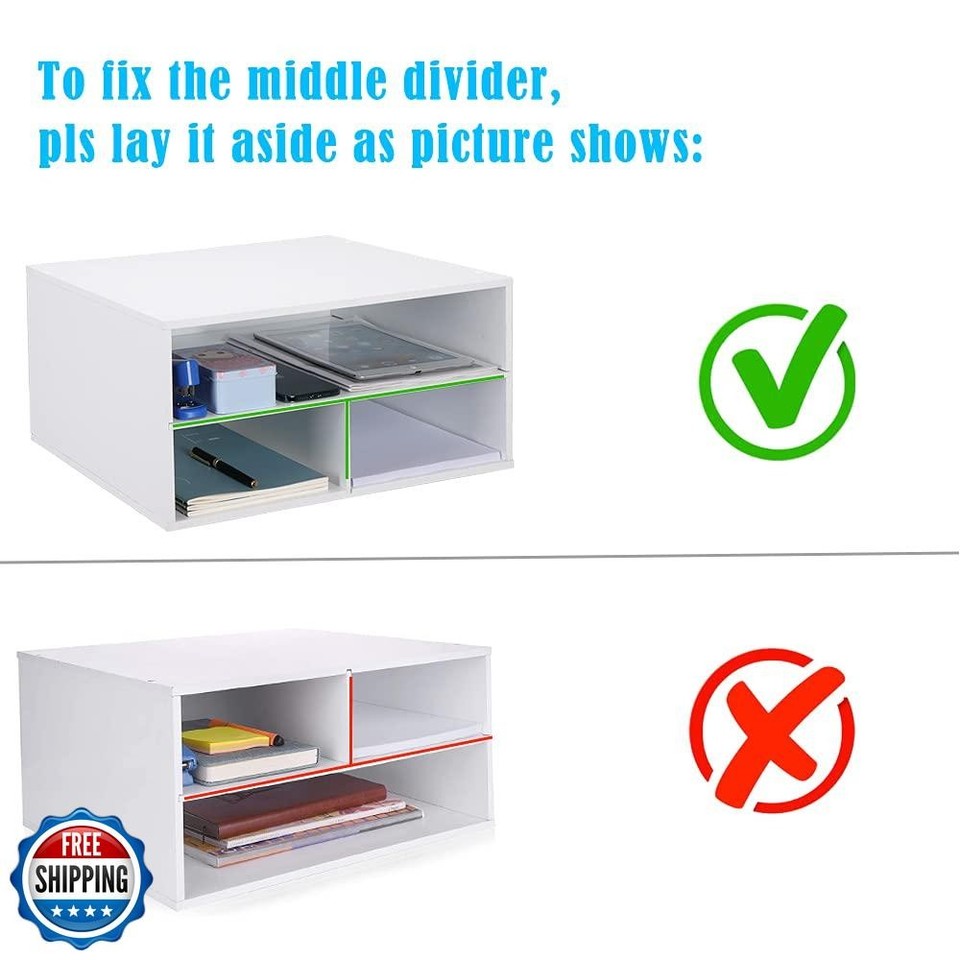 EMERIT Printer Stand for Desk - 2 Tier Desktop Printer Stand with | eBay