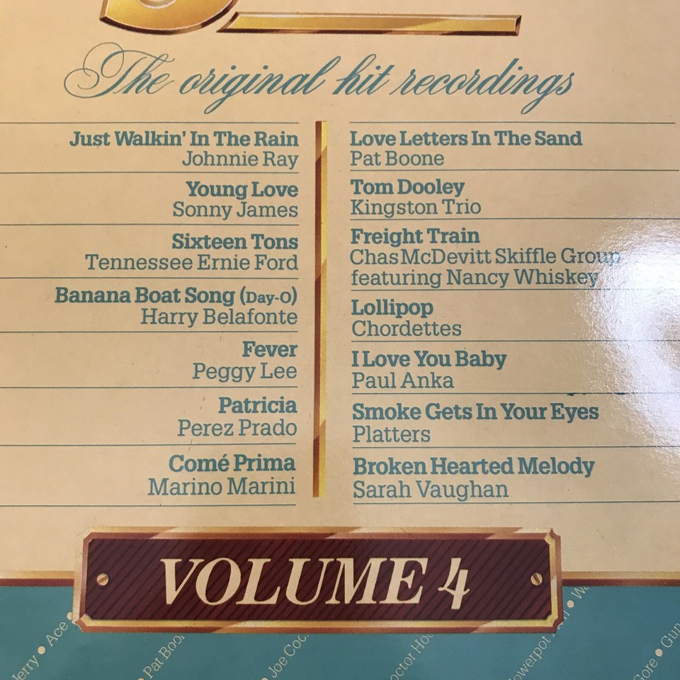 OLD GOLD COLLECTION 1950's Volume 4 - VARIOUS ARTISTS Vinyl Album. 1986 ...