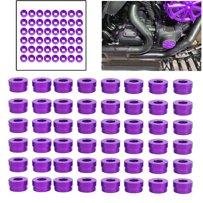 Purple CNC Engine Bolt Cover Kit For Harley M8 Softail Touring Road ...