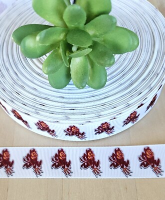 7/8" (1 YD) Arizona State Sun Devils Grosgrain Ribbon Collegiate Logo ...