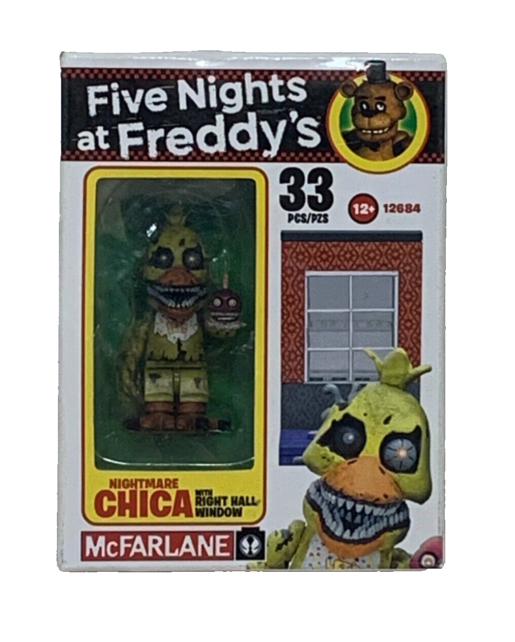 RARE McFarlane FNAF Nightmare Chica Right Hall Window Five Nights ...