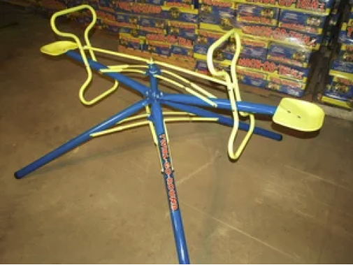 2 Seat Twirl Go Round Whirly Bird Merry-Go-Round Outdoor Child Ride On ...