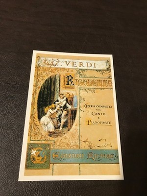 6 X 4 MUSIC UNPOSTED POSTCARD - GIUSEPPE VERDI - RIGOLETTO | eBay