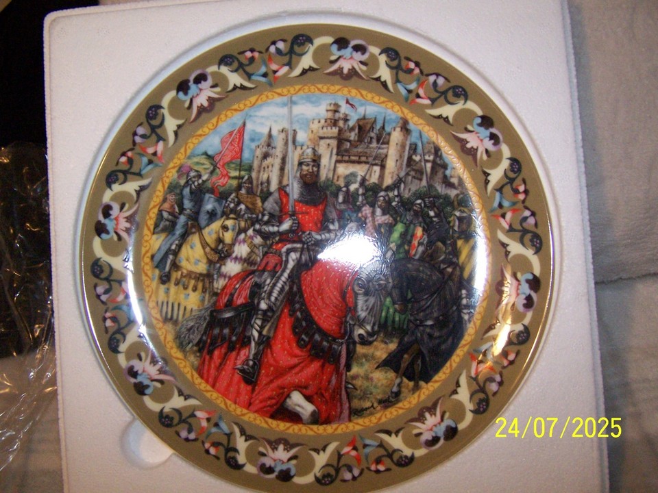 Wedgewood Display Plate, " THE KNIGHTS OF THE ROUND TABLE "bone china ...