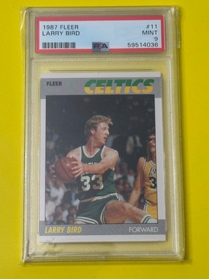 1987 Fleer LARRY BIRD Card Boston Celtics Fleer #11 - PSA 9 Mint | eBay