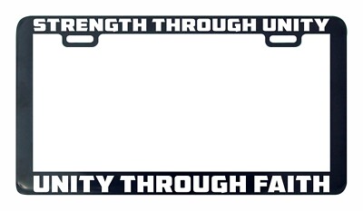 V Vendetta Strength through unity unity through license plate frame ...