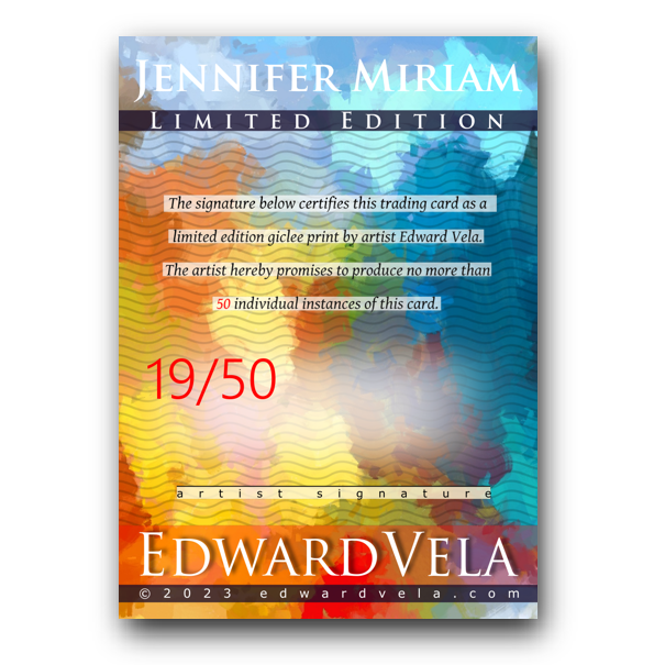 Jennifer Miriam Art Card Limited 19/50 Edward Vela Signed (Censored) | eBay