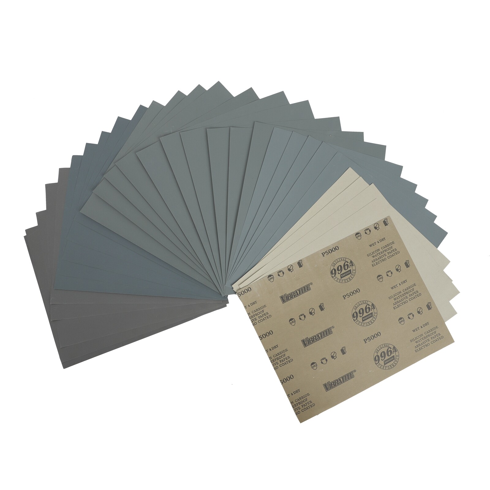 9x11" SANDING SHEETS Wet/Dry Silicon Carbide Sandpaper Grits 80-7000 ...