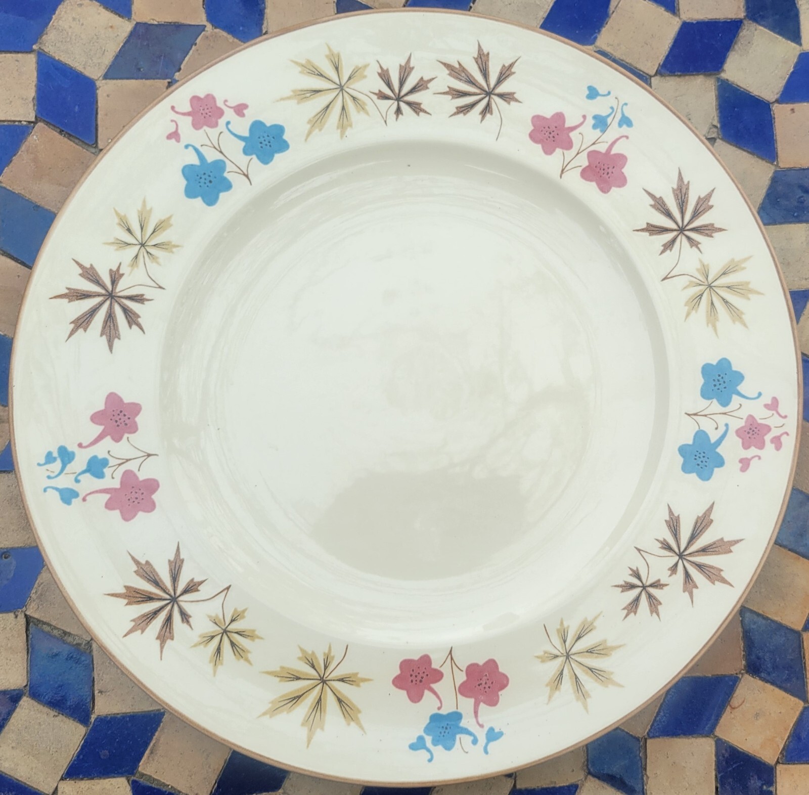 franciscan gladding mcbean 10.5 dinner plate color larkspur set of 2 MCM vintage | eBay