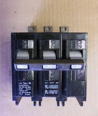 ITE SIEMENS HBL BL 3 pole 30 amp 240v B330HH Circuit Breaker 65K AIC ...