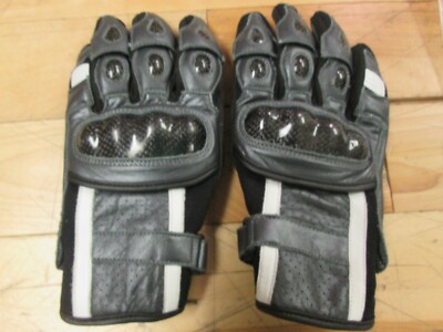 WOMENS LADIES MOTORCYCLE GLOVES - ROADKROME LEATHER+CF STREET - LADY ...