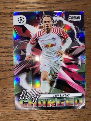 XAVI SIMONS SP Refractor Fully Charged 2023-24 Topps Chrome Stadium ...