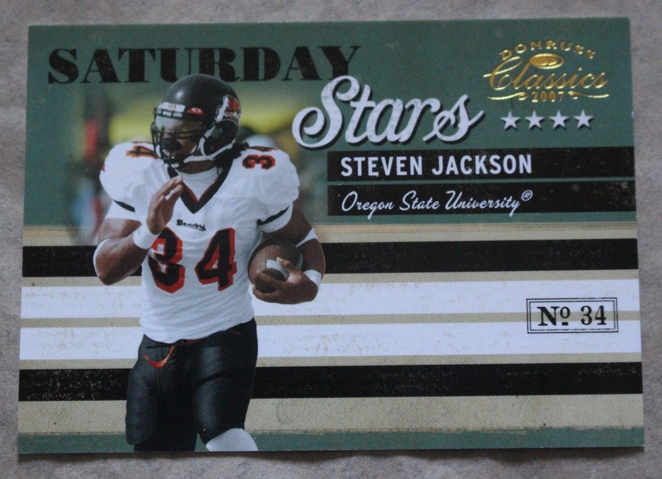 2007 Classics Steven Jackson Oregon State Saturday Stars SS-22 022/100 ...