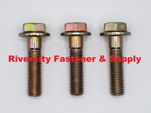 (3) M10-1.5x40 Metric Hex Flange Bolts 10mm x 40mm Screws M10x1.5x40 ...