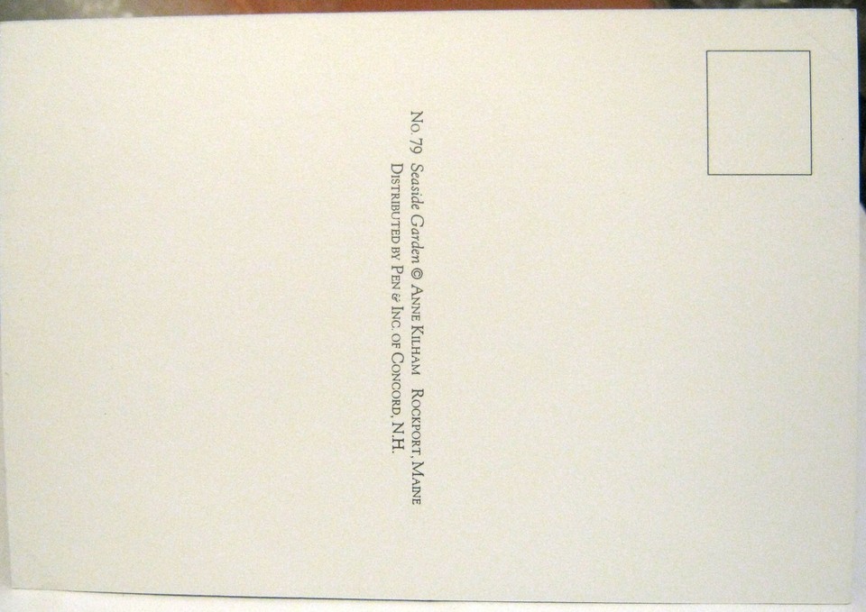 Postcard Art Seaside Garden by Anne Kilham - unposted | eBay