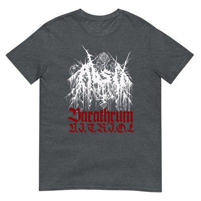 ABSU - BARATHRUM V.I.T.R.I.O.L. WHITE/RED- DARK HEATHER Official T ...