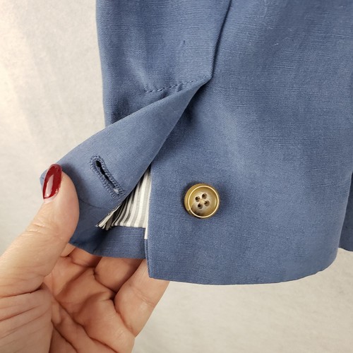 Banana Republic Women's 2 Single Button Blazer Blue Prep School ...