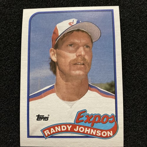1989 Topps 647 Randy Johnson Montreal Expos Rookie Baseball Card GEM ...