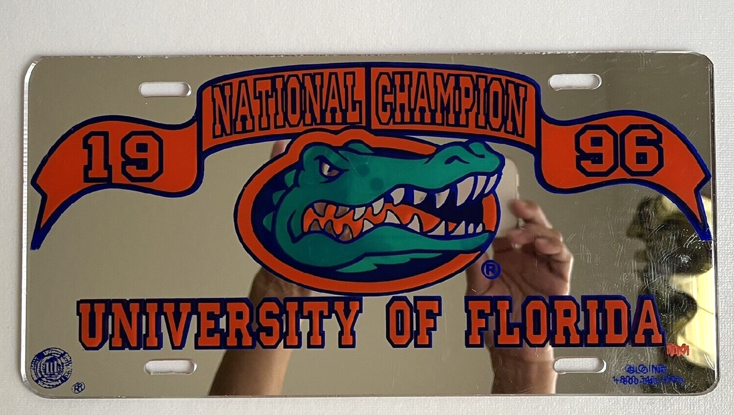 University of Florida Gators 1996 National Champions Acrylic License ...