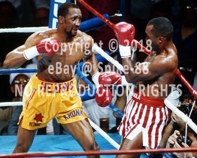 THOMAS HEARNS VS. SUGAR RAY LEONARD FIGHT II JUNE 12, 1989 8X10 #1 | eBay
