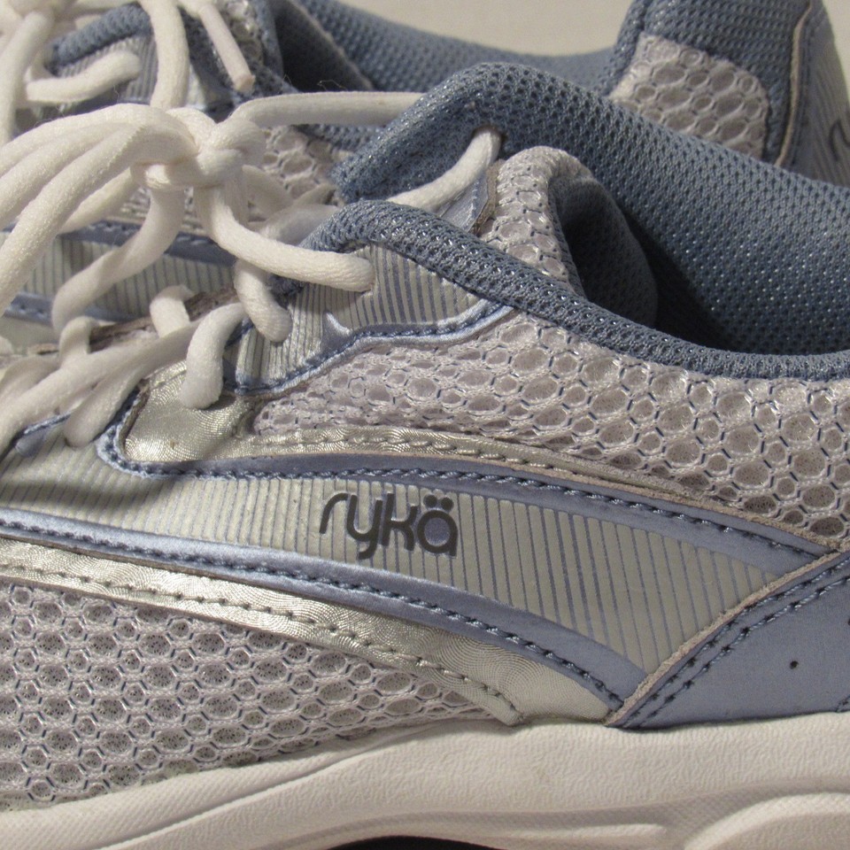 RYKA DASH Womens Sneakers, Blue-White Mesh Ortholite Comfort Shoes ...