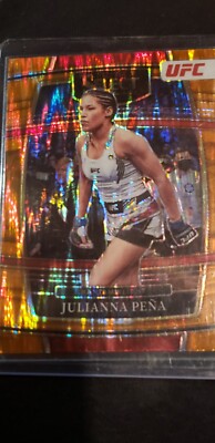 2022 Panini Select UFC Orange Flash Prizm Julianna Pena Concourse Level ...