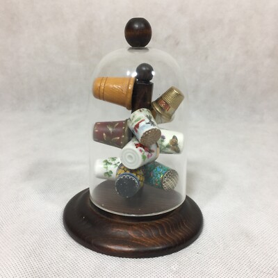 12 Thimble Rack Display Dome w/ 12 Thimbles | eBay