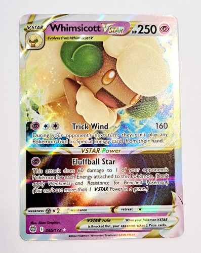 Pokemon Sammelkarten Elfun/Whimsicott V Star Strahlende Sterne englisch ...