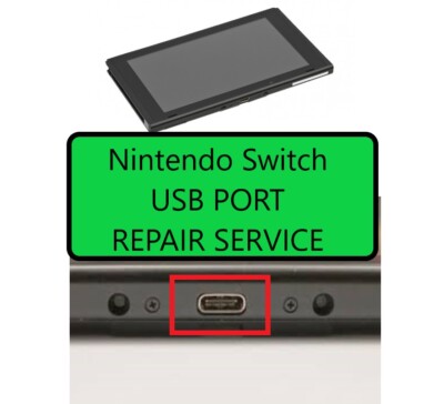 Nintendo Switch USB Port Repair Service - FIX Broken Damaged USB C PORT ...