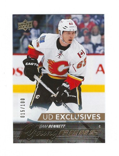 Sam Bennett Upper Deck Young Guns Exclusives and Bobrovsky SPx rookie ...