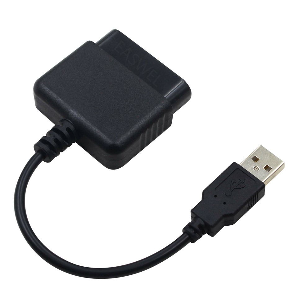 For PS2 to PS3 PC USB Controller Converter Adapter Cable PS2 Guns/Dance ...