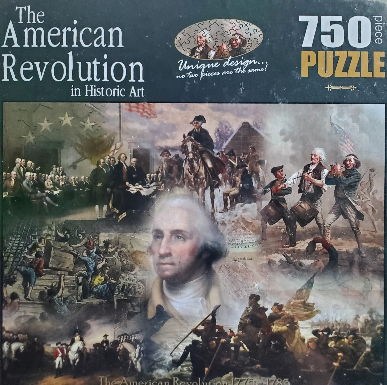 Jigsaw Puzzle The American Revolution in HISTORIC Art 750 PC TRUMBELL ...