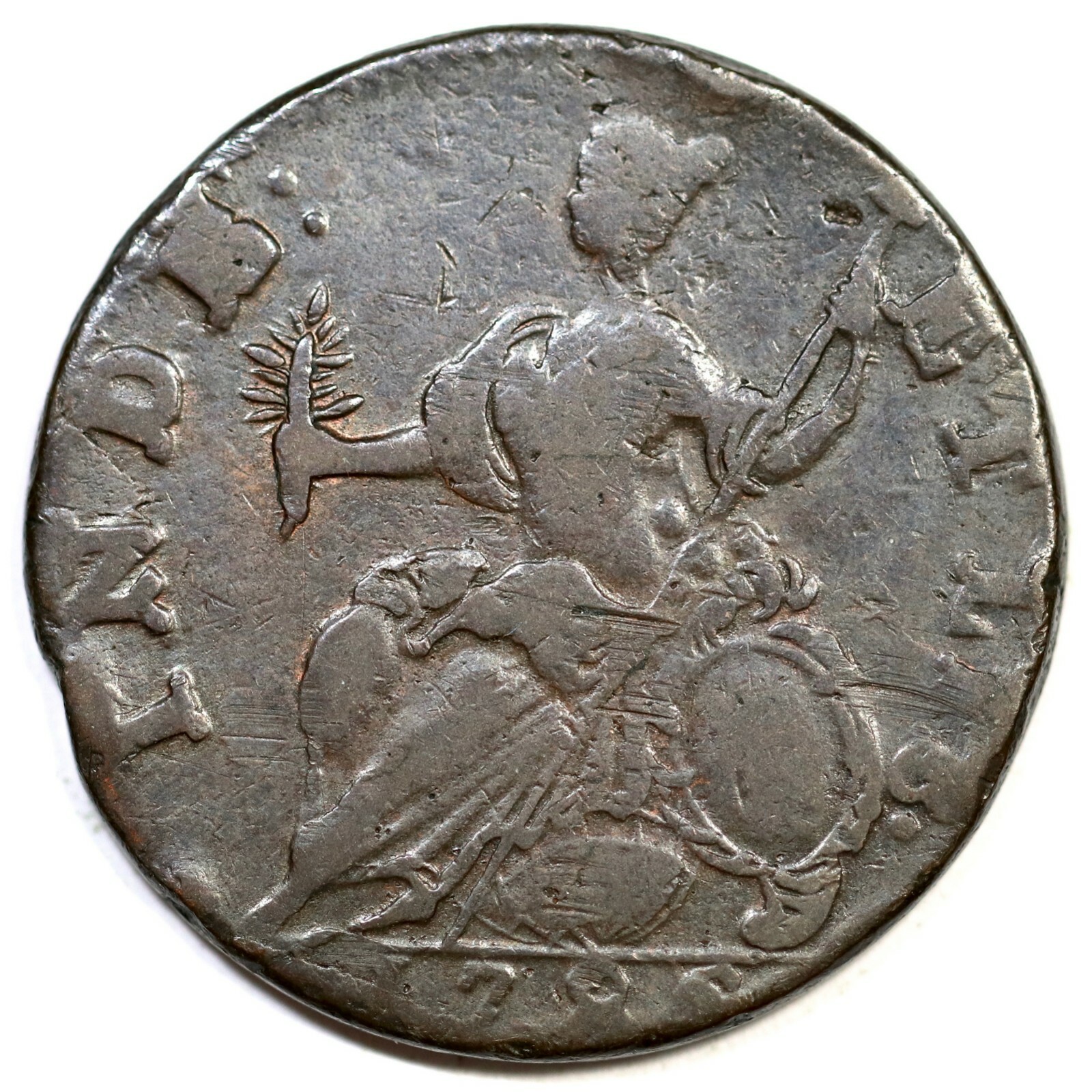 1786 5.4-O.1 AUCTORI Connecticut Colonial Copper Coin | eBay