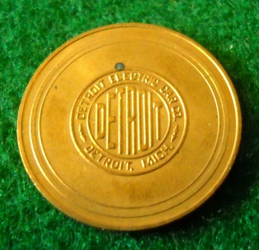 VINTAGE 1968 FRANKLIN MINT ANTIQUE CAR SERIES1 BRONZE COIN 1921 DETROIT ...