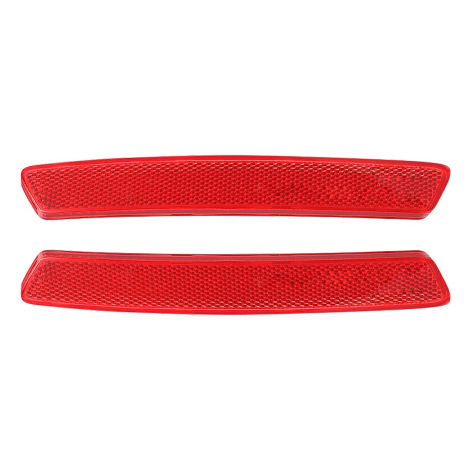 Pair Rear Right + Left Side Bumper Reflector For Ghibli Red 675000322 ...