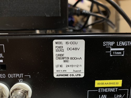 Aiphone IS-CCU Central Control unit connects 4 door stations & 4 master ...