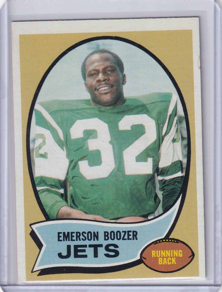 1970 Topps Football #128 Emerson Boozer RC - New York Jets | eBay