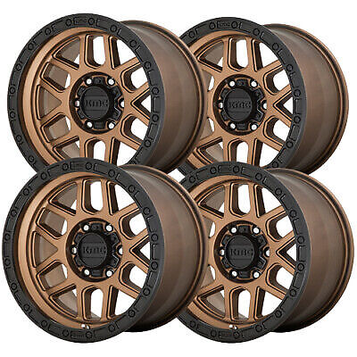 (Set of 4) KMC KM544 Mesa 18x9 6x5.5" +18mm Bronze Wheels Rims 18" Inch ...