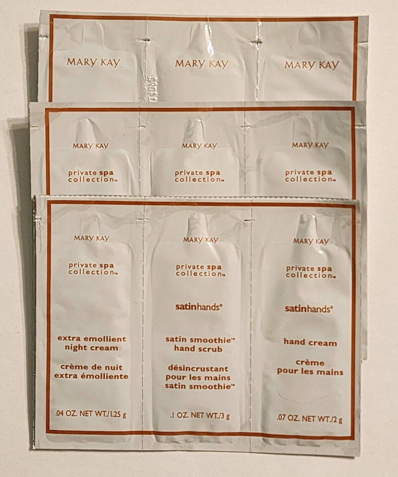 Mary Kay Color Cards (23) - Satin Hands - Face Cleanser & Moisturizer ...