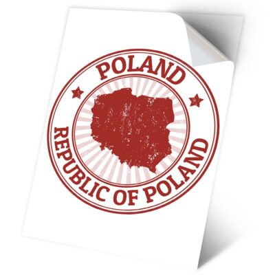 1 x Vinyl Sticker A2 - Republic Of Poland Polish Map Travel #5489 | eBay UK