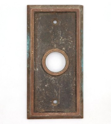 Vintage 4.75 in. Bronze Rectangular Door Bell Plate | eBay