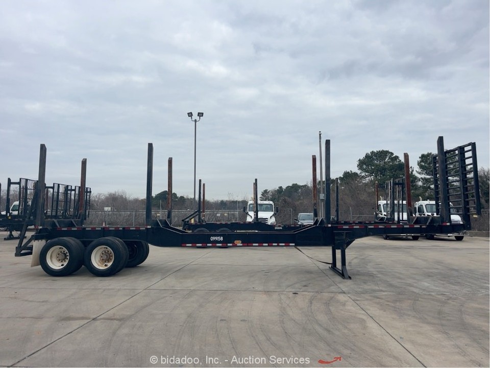 2023 Pitts LT408L Drop Skeleton 40' Logging Trailer Pole Hauler T/A ...