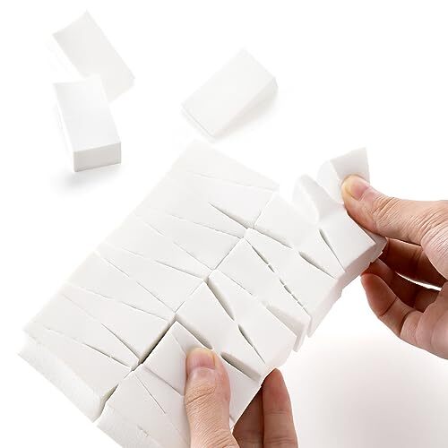 192 Pack Makeup Sponges Applicator Wedges Triangle Cosmetics Blender ...